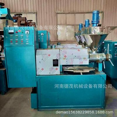 全自动卧式液压榨油机油棕果核桃仁冷热两用螺旋压油机商用榨油机