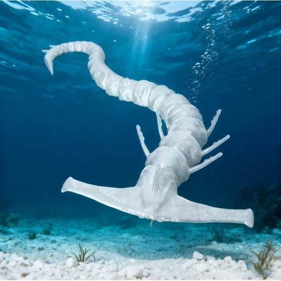 深海迷航周边幽灵利维坦3d打印玩具关节可动海怪巨兽模型桌面摆件