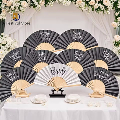 Bride Bridesmaid Mothe Rof The Bride Hand Fan Bachelorette
