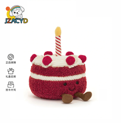 英国JZACYD红丝绒生日蛋糕玩偶
