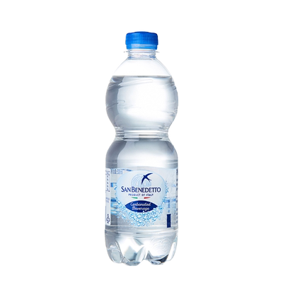 意大利进口sanbenedetto圣碧涛天然矿泉水气泡水含汽弱碱性500ml