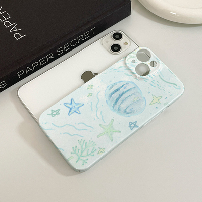 海星贝壳水母菲林壳X50适用华为MATE60苹果15PROMAX一加VIVOX90小米14红米OPPORENO新款13荣耀90手机壳NOVA11