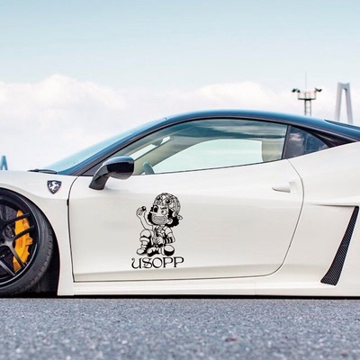 爱卡车贴 经典动漫汽车贴纸 海贼王 Q版乌索普 USOPP