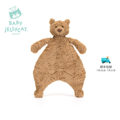 英国Jellycat巴塞罗熊安抚甜睡巾宝宝柔软哄睡安抚玩偶婴儿礼物