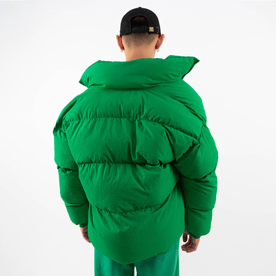 CLP廓形BV绿棉服夹克外套男宽松面包服加绒保暖加厚日系复古棉衣