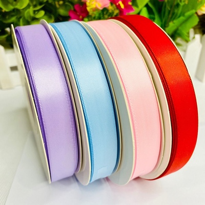 懒虫家1.5双面涤纶带礼品烘培包装丝带手工Diy和风发饰材料50码