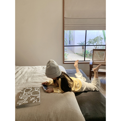 莱宝女童小鸡黄条纹长袖毛衣