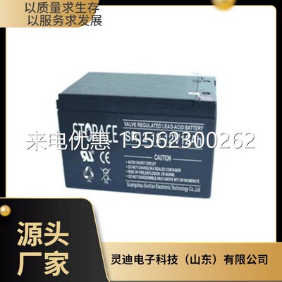 STORACE蓄电池SR12-12蓄雷铅酸蓄电池12V12AH太阳能用 UPS/EPS电