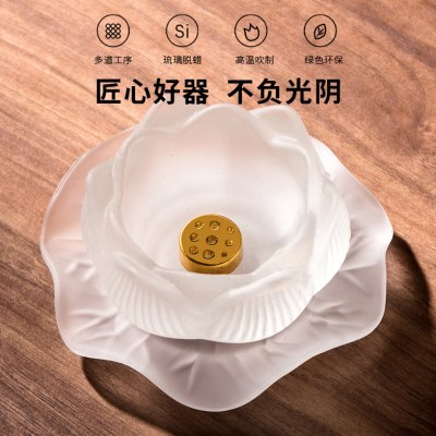 线香插香炉熏香檀香炉家用室内莲花座香盘香座香插香托香薰炉底座