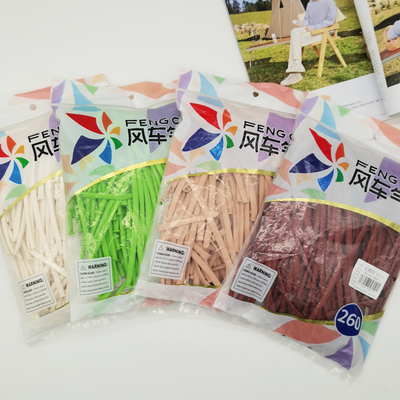 风车长条气球260编制造型小丑