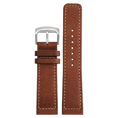 适配西铁城真皮手表带男牛皮表链