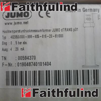 议价Jumo 00594370 久茂全新压力传感器 dTRANS P31 402050/000 5
