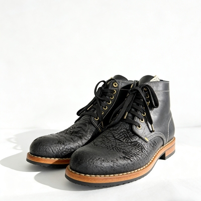 Visvimlaoliu25ss7孔B靴马臀缩骨纹手工固特异