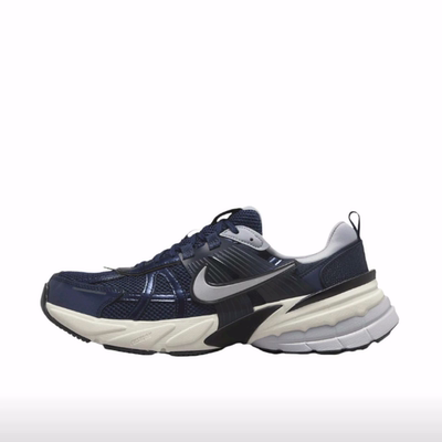 Nike V2K Run 圆头舒适耐磨透气 低帮 休闲跑步鞋男款蓝色