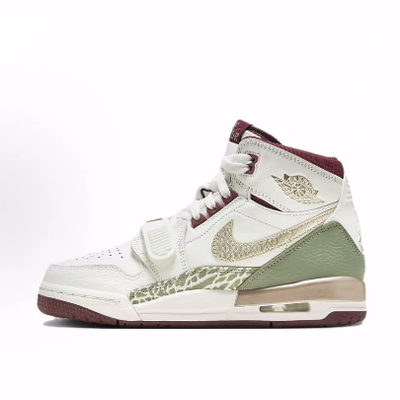 Jordan Legacy 312 龙年限定 运动舒适减震 高帮 儿童篮球鞋 帆白