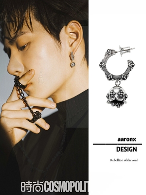 王一博同款耳钉AaronX原创设计