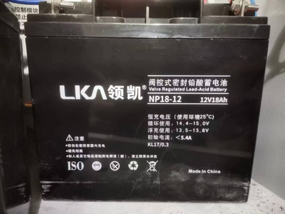 LKA领凯蓄电池NP18-12 12V18AH消防A型应急照明集中电源备用电池