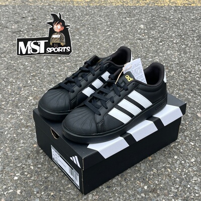 Adidas黑金简版贝壳头运动板鞋