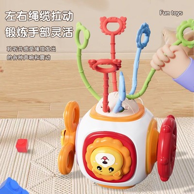 婴儿忙碌球手抓球宝宝启蒙益智魔方多面体魔方动动乐早教玩具CE37