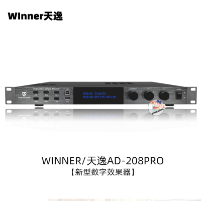 WINNER天逸AD-208PRO前级数字DSP效果器混音器音频处理器防啸叫
