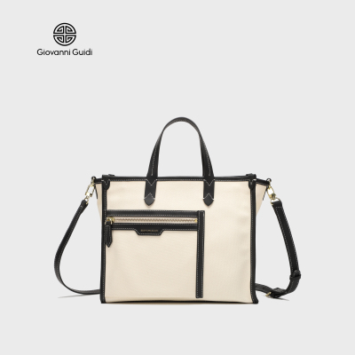 小库迪Giovanni Guidi2025新款手提斜挎包轻熟风帆布大容量