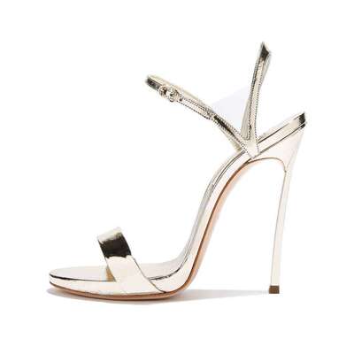 欧美时装凉鞋跨境金色细跟凉靴外贸女鞋women sandals high heels
