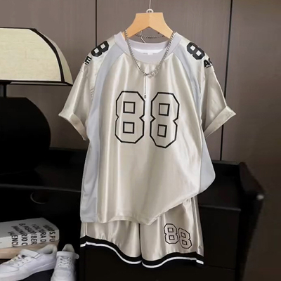 运动篮球服速干短袖套装