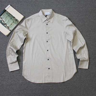 义大力鼎奢男装 印花翻领长袖衬衫we shi today F61