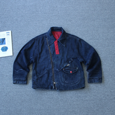 日笨牛王某申 女装 多口袋翻领牛仔夹克外套 瑕疵we shi today