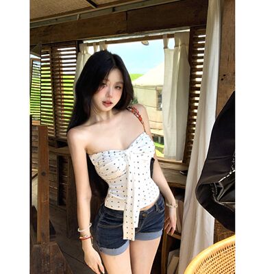 夏季抹胸修身显瘦背心