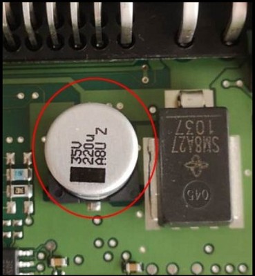 35V 220UF 35V 220U 适用大众现代汽车变速箱电脑板易损电容 全新