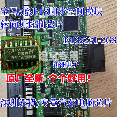 BTS5231-2GS 适用科鲁兹 宝马5系F18脚步空间模块转向灯车灯芯片