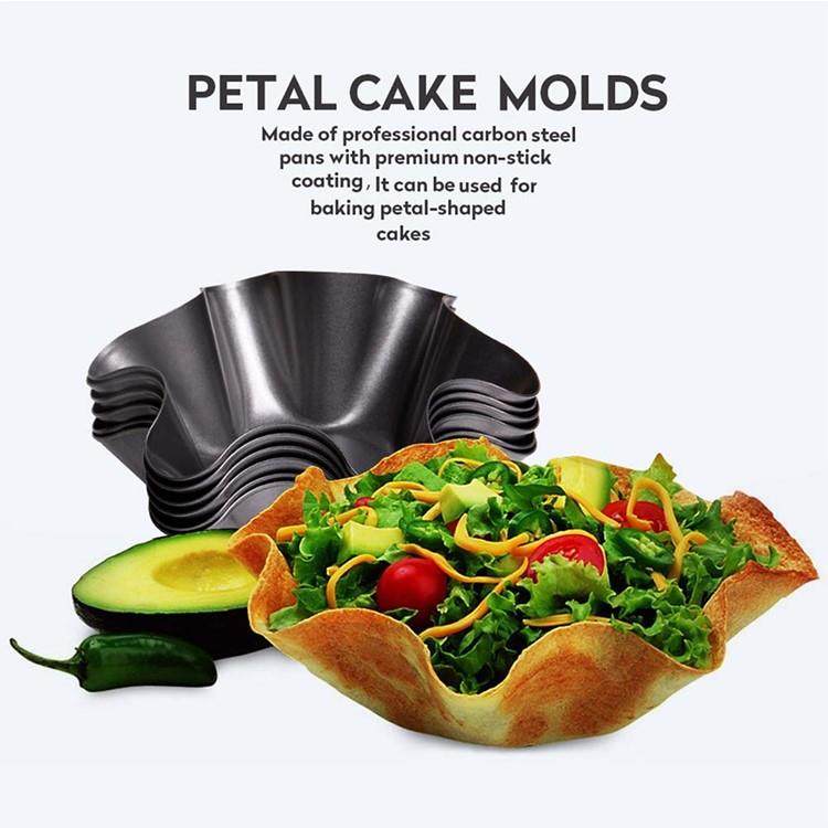 Non-Stick Fluted Tortilla Shell Maker Pans Taco Salad Bowl_虎窝淘