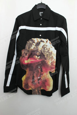 现货hba彩色4折印花衬衫