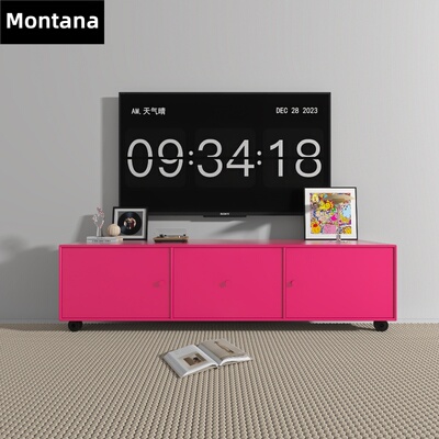 Montana 丹麦多巴胺电视柜客厅家用2025新款大容量收纳储物柜定制