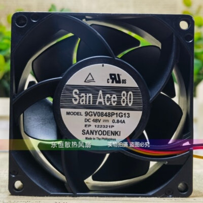 Sanyo三洋 9GV0848P1G13 8038 8CM 0.84A丹佛斯变频器散热风扇48V