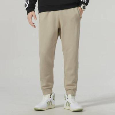 正品Adidas/阿迪达斯男子简约加绒保暖运动束脚休闲长裤 IB6160