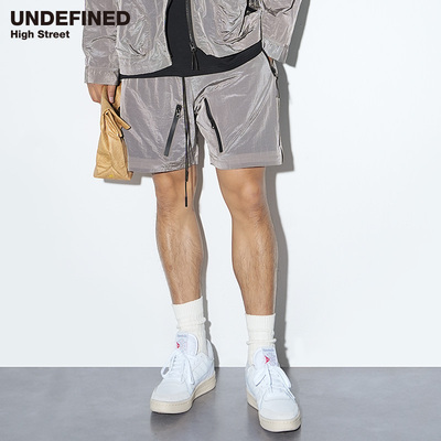 undefined五分美式金属光泽短裤