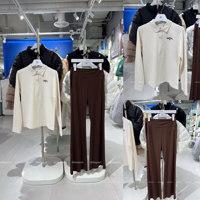 Sergio Tacchini女网球Polo衫紧身裤经典运休闲轻盈套装