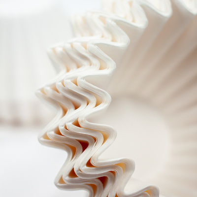 素止 蛋糕杯滤纸咖啡滤纸手冲origami折纸滤杯波纹过滤纸185/155