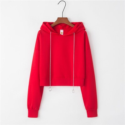 Women Hoodies Sweatshirts outwear Pullover Crop Top ladies女
