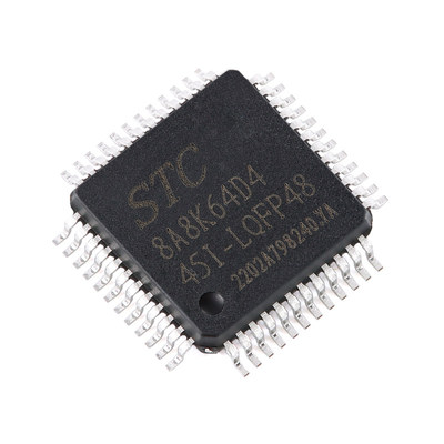 原装正品 STC8A8K64D4-45I-LQFP48 1T 8051微处理器单晶片芯片