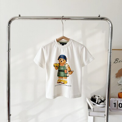 女童圆领休闲舒适短袖