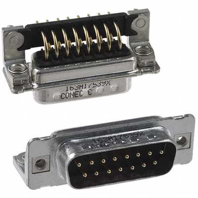 163A17539X 连接器 《 CONN D-SUB PLUG 15POS R/A SOLDER    》