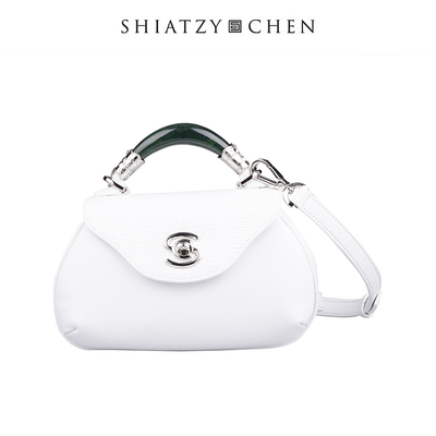 夏姿·陈牛皮玉镯提包