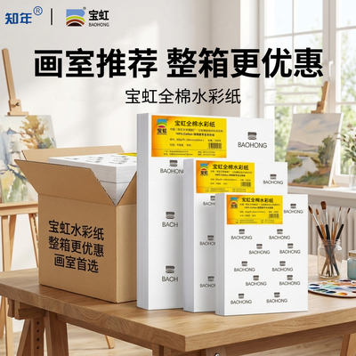 宝虹棉浆水彩纸绘画专用纸画室用