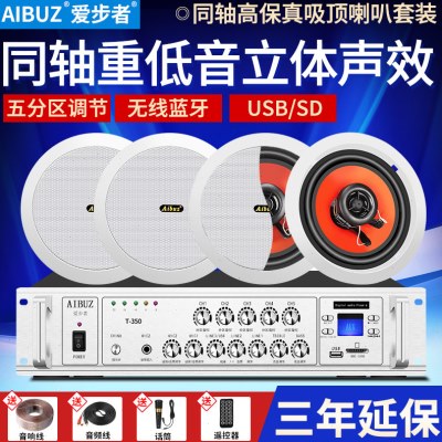 德国雅马哈音效吸顶喇叭套装天花吊顶壁挂音箱学校广播背景音乐