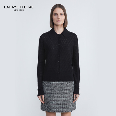 Lafayette148针织拉飞逸蕾丝