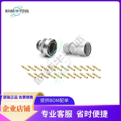 RT061823PNH03SS-K【CONN PLUG MALE 23POS GOLD CRIMP】