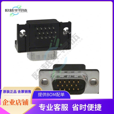 17EBH-015-P-AM-0-10【CONN D-SUB HD PLUG 15P R/A SLDR】